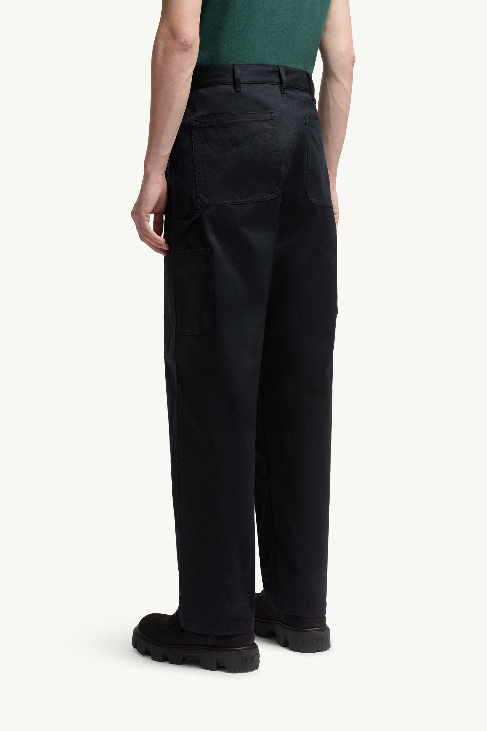 MONCLER Moncler Logo Patch Straight-Leg Trousers
